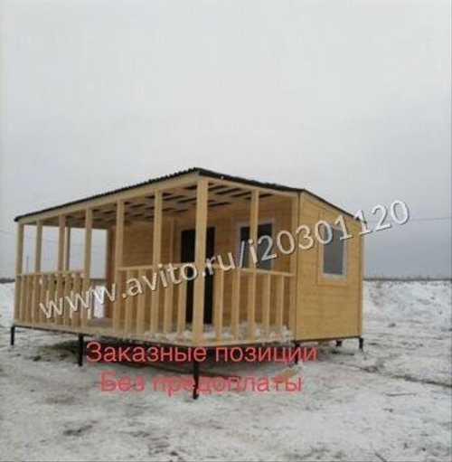 Дачный домик с верандой Green House