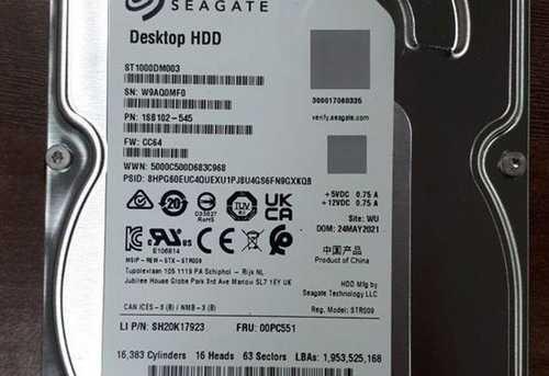 Новый жесткий диск 1 тб seagate desktop hdd