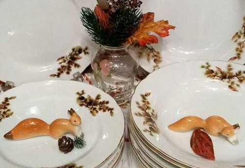 Набор антикварных тарелок япония
