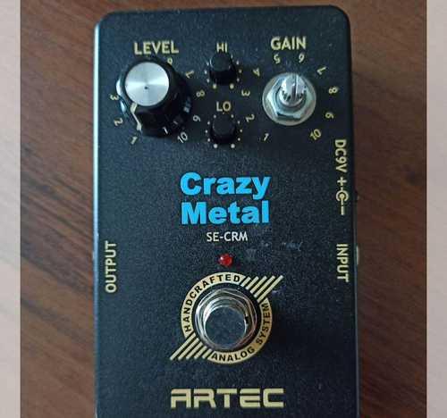 Педаль гитарная Artec Crazy Metal SE-CRM