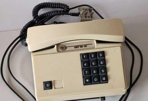 Кнопочный стационарный телефон VEF TA-12 СССР