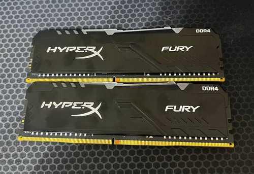 Kingston Hyper X Fury RGB 2x8 DDR4 3000 мгц