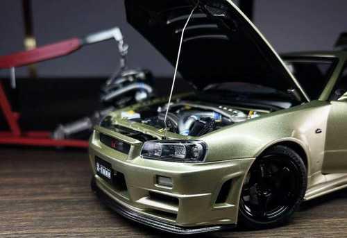 Motorhelix Nissan Skyline GT-R R34 1:18