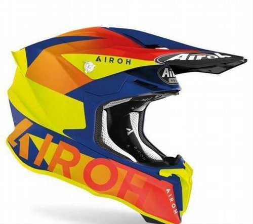 Кроссовый шлем Airoh Twist 2.0 Lift Azure Matt