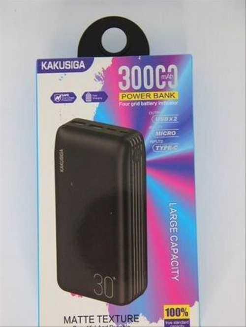 Внешний аккумулятор Power Bank kakusiga 30000