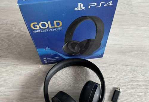 Наушники Sony Playstation Gold Wireless PS4