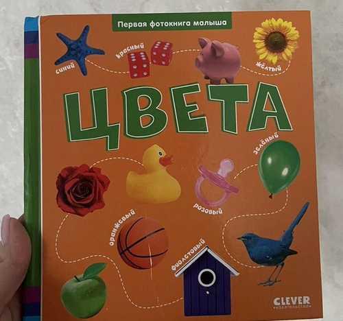 Книга для малышей Цвета Clever