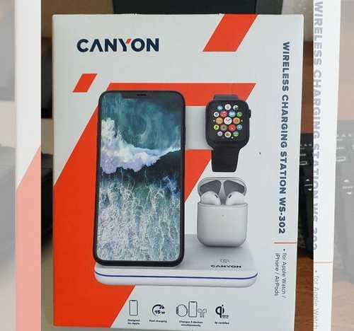 Беспроводное зарядное устройство Canyon WS-302