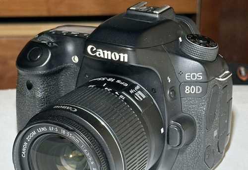 Canon EOS 80d + Canon 18-55mm (kit)
