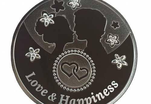 Свадебная монета "Счастье и любовь" 10г