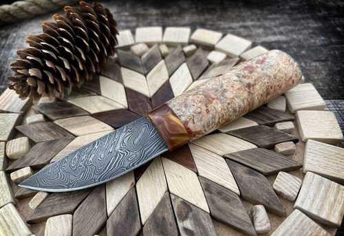 Якутский мини нож из дамаска