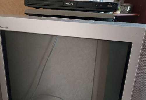 Тумба под телевизор бу и телевизор и DVD