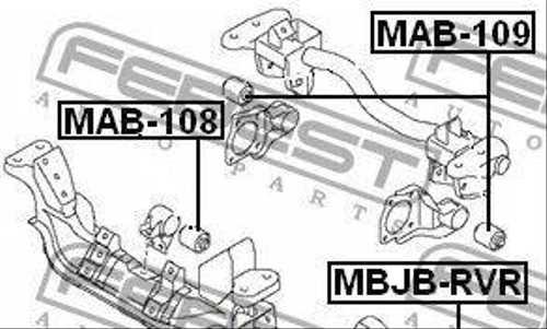 Сайлентблок подушки дифференциала