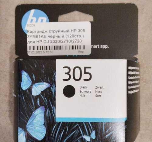 Картридж HP 305 черный