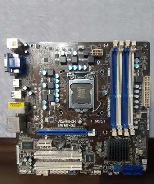 Материнская плата ASRock H61M-GE LGA 1155