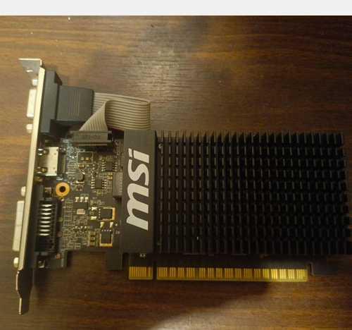 Видеокарта MSI nvidia GeForce GT 710 2GD3H LP 2гб