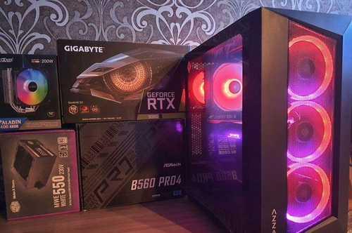 Мощный Пк RTX3060 Gaming+Core i5 11400/B560 Pro4