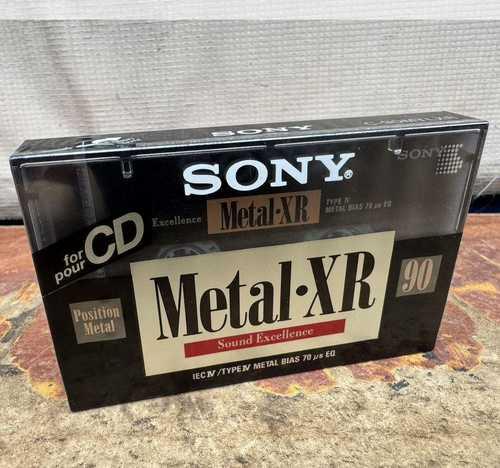 Аудиокассета запечатанная Sony metal-xr 90