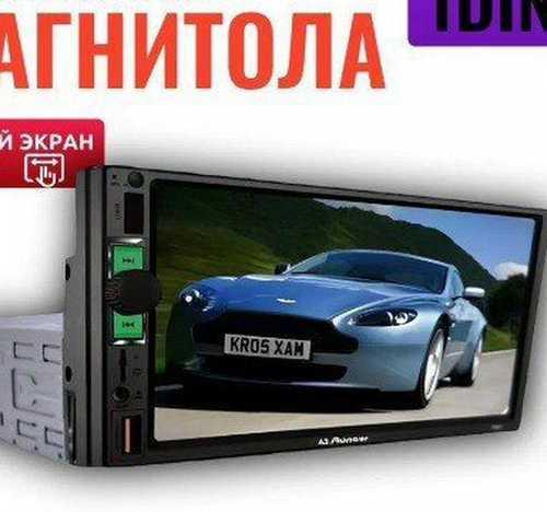 Автомагнитола 1 din с большим экраном 7 дюймов