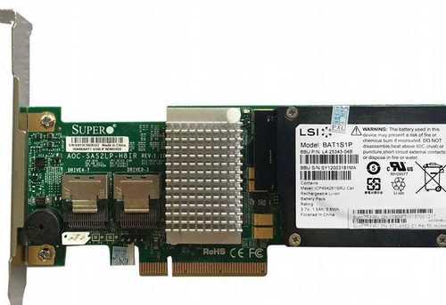 Контроллер SuperMicro AOC-SAS2LP-H8IR PCI-E8x 512M