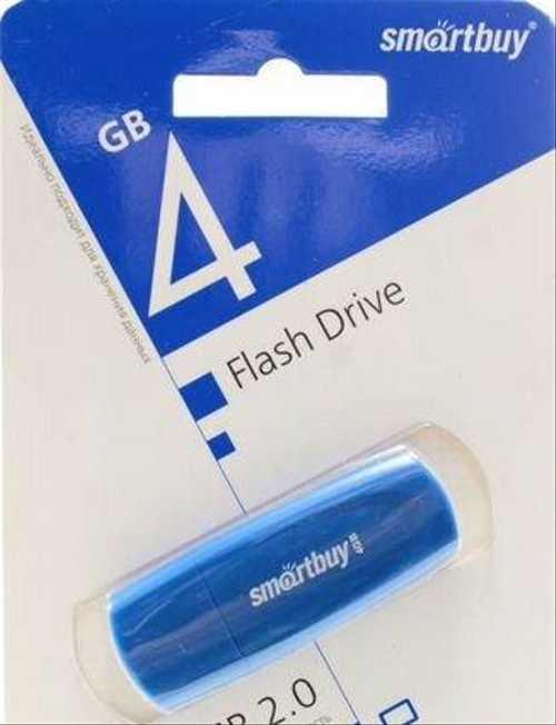 USB флешка Флешка 4GB Smartbuy Scout Blue