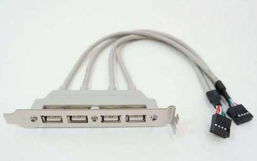 Планка USB портов в корпус(Адаптер USB 2x/4xUSB)