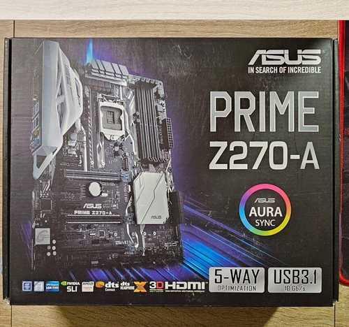 Материнская плата Asus Prime Z270-A