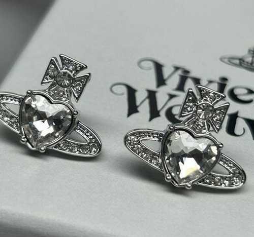 Vivienne westwood серьги (серебро)