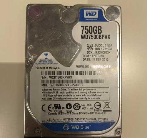 Wd blue 750gb