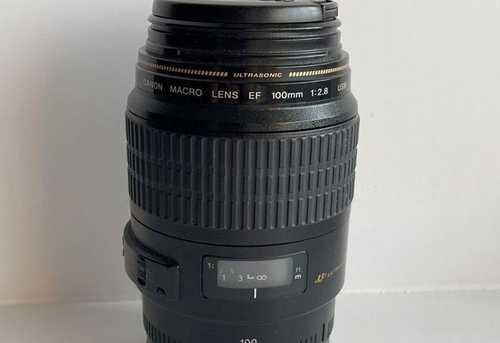 Объектив Canon EF 100 F/2.8 Macro USM