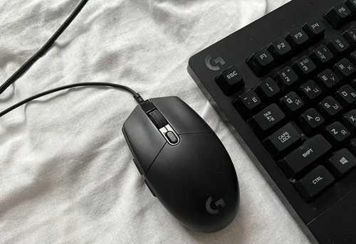 Игровая мышь и клавиатура logitech