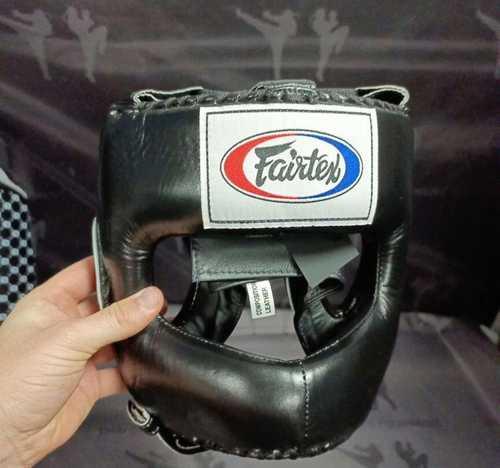 Боксёрский шлем Fairtex HG4 black