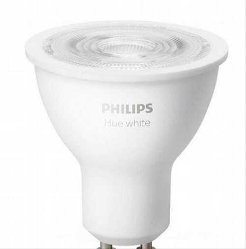 Лампа Philips Hue 5.5W EU с цоколем GU10 белая