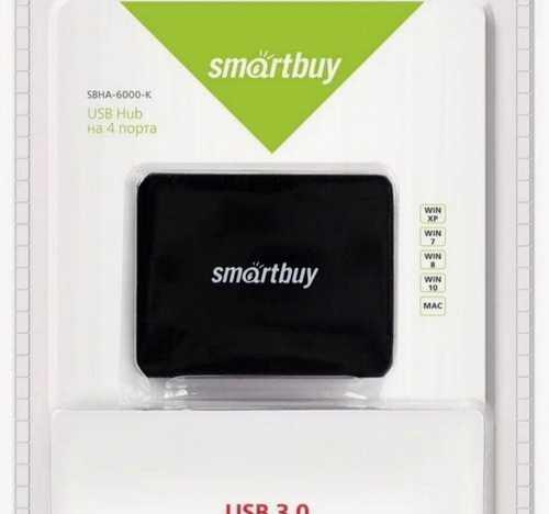 USB 3.0 Хаб Smartbuy 6000, 4 порта