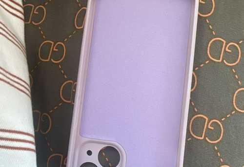 Фиолетовй чехол на айфон 14