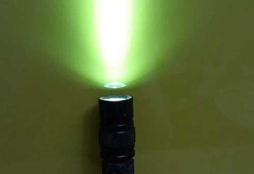 Карманный фонарик 12 см супер яркий с батарейкой