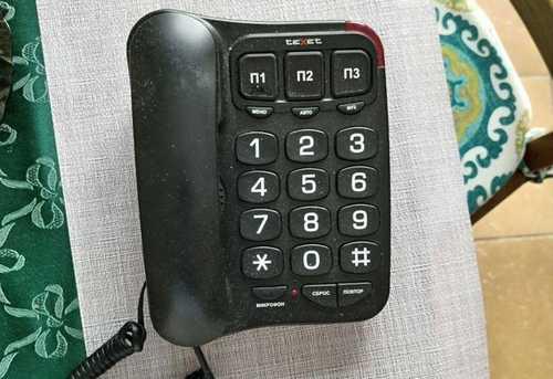 Телефон teXet TX-214 черный