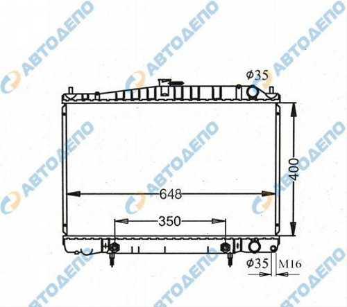 Радиатор охлаждения двигателя nissan skyline 1993