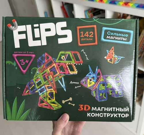 Магнитный конструктор 142 детали Flips