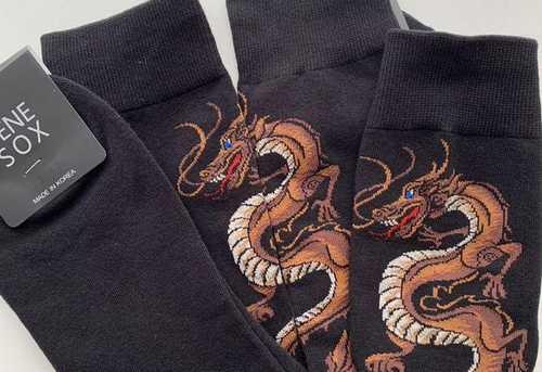 Носки с драконом 2 пары