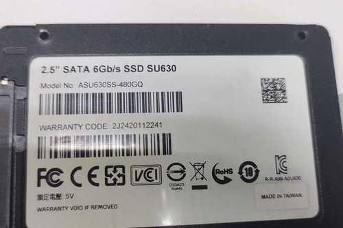 Жесткий диск SSD data su630 480 gb