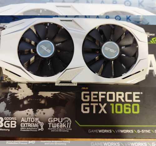 Видеокарта asus geforce GTX 1060 dual white 3GB