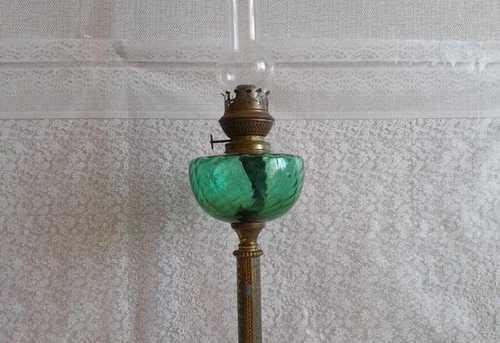 Антикварная лампа керосиновая