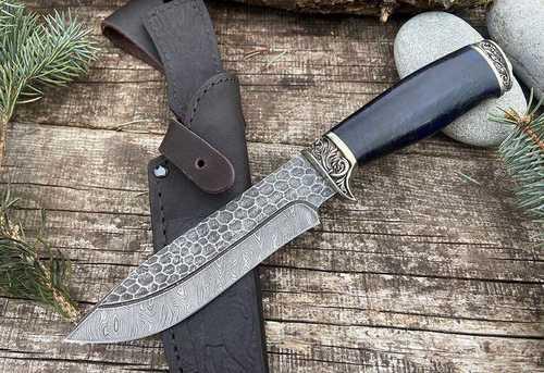 Нож "Егерь-2", клинок сталь Дамасская сталь
