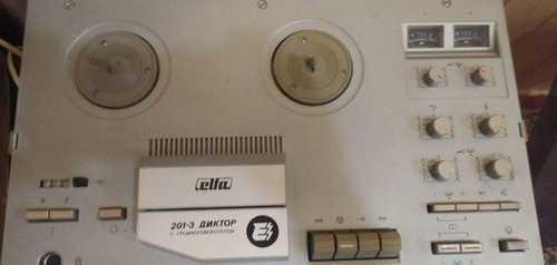 Катушечный магнитофон Elfa 201-3 Диктор