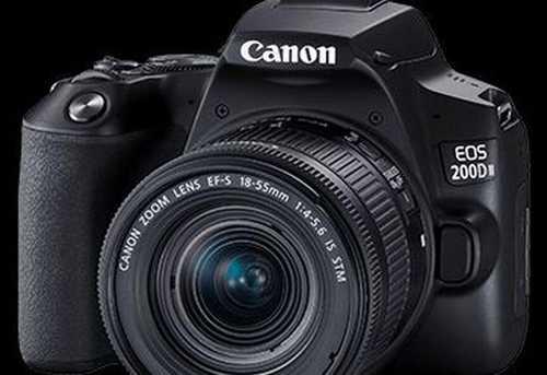 Зеркальный фотоаппарат Canon EOS 200D ii kit 18-55