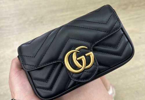 Сумка Gucci marmont mini кожаная