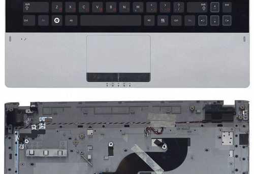 Клавиатура для Samsung RV420 серая топ-панель