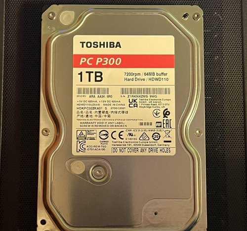 Новый Hdd 1tb Toshiba pc p300 жесткий диск