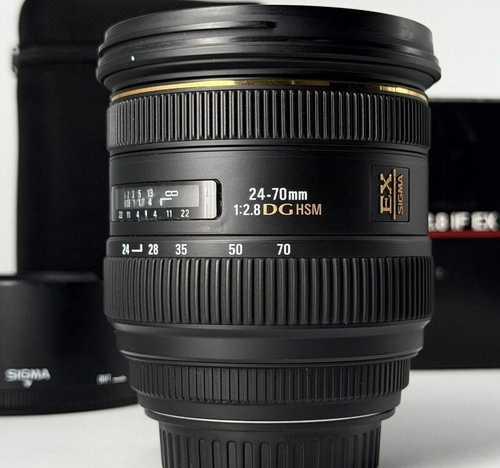 Sigma 24-70mm F2.8 IF EX DG HSM Canon EF (s/n5818)